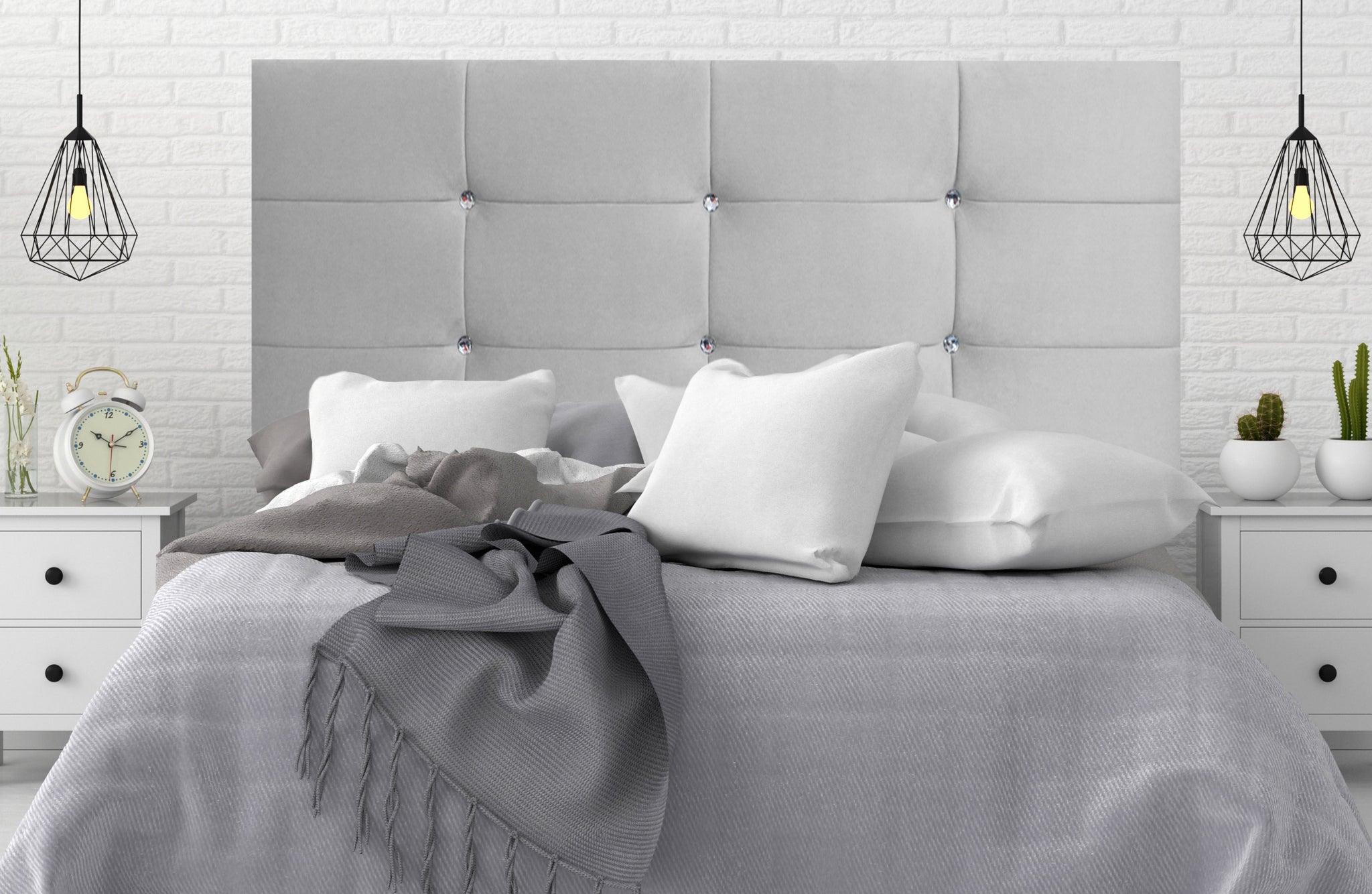 Cube Upholstered Headboard