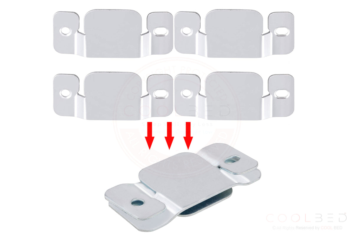 6 x Flush Concealed Mount Bracket